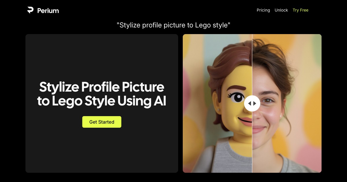Stylize Profile Picture to Lego Style Using AI